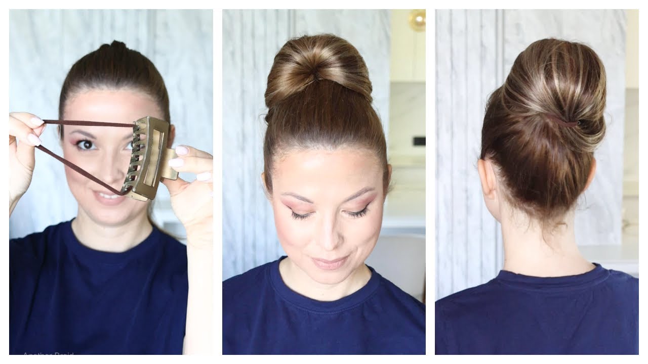 😍 The Ultimate Hair Hack for a Perfect High Bun 😍 - YouTube