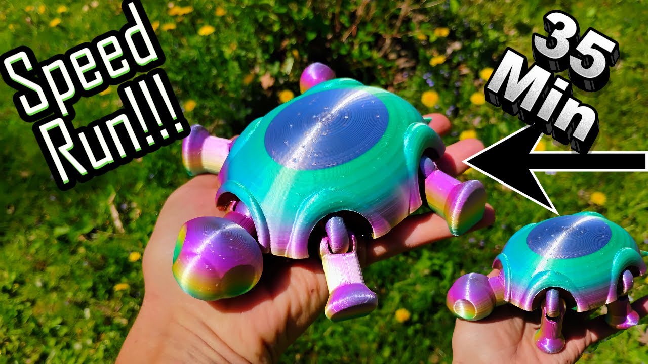 Tinkercad Speed Run Challenge!!! Articulated Turtle Model! WOW! - YouTube