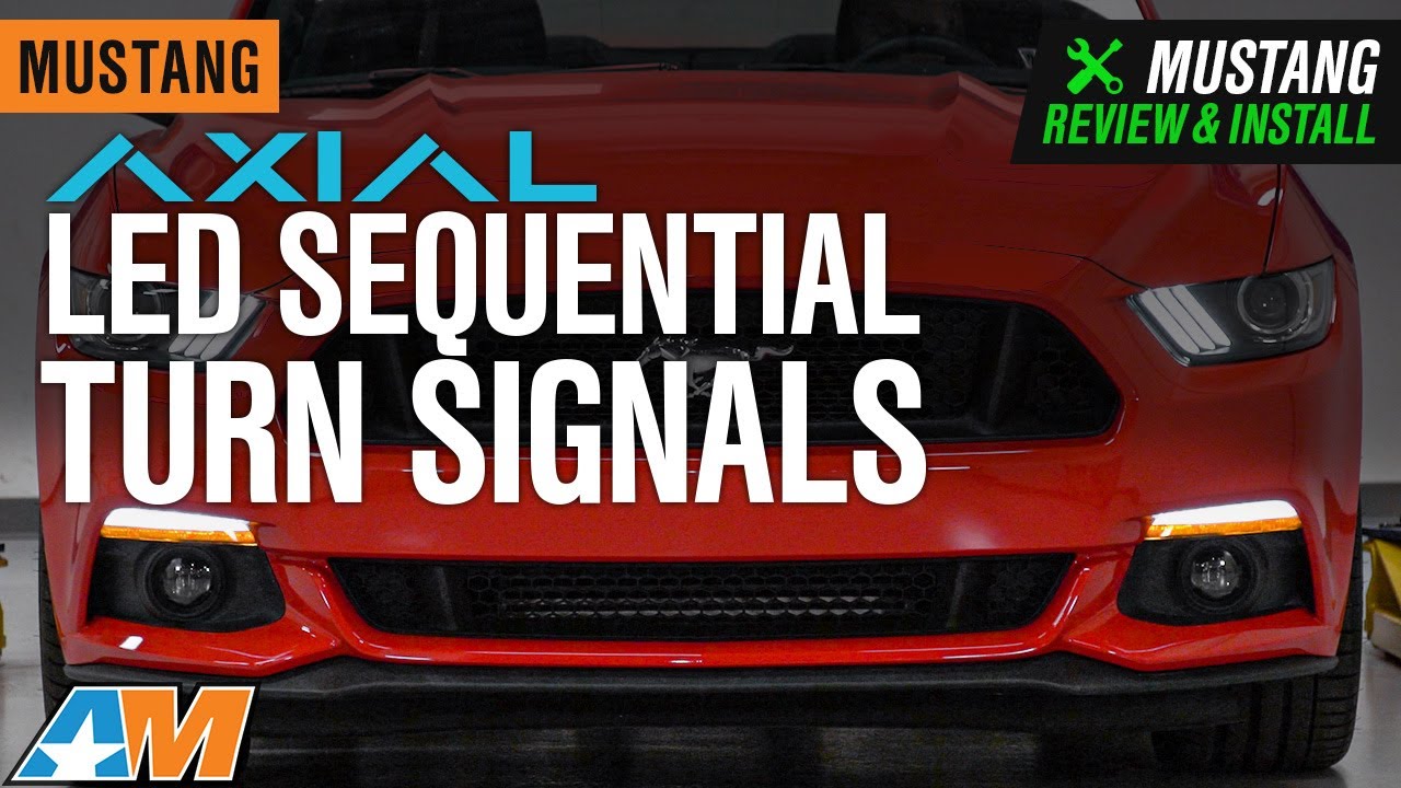 2015-2017 Mustang Axial LED Sequential Turn Signals; Smoked Review ...