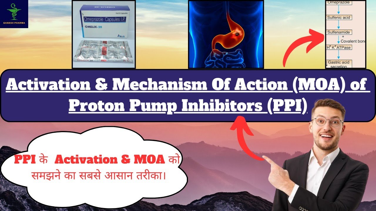 Activation And MOA of PPI ( Omeprazole )| Medicinal chemistry-II ...