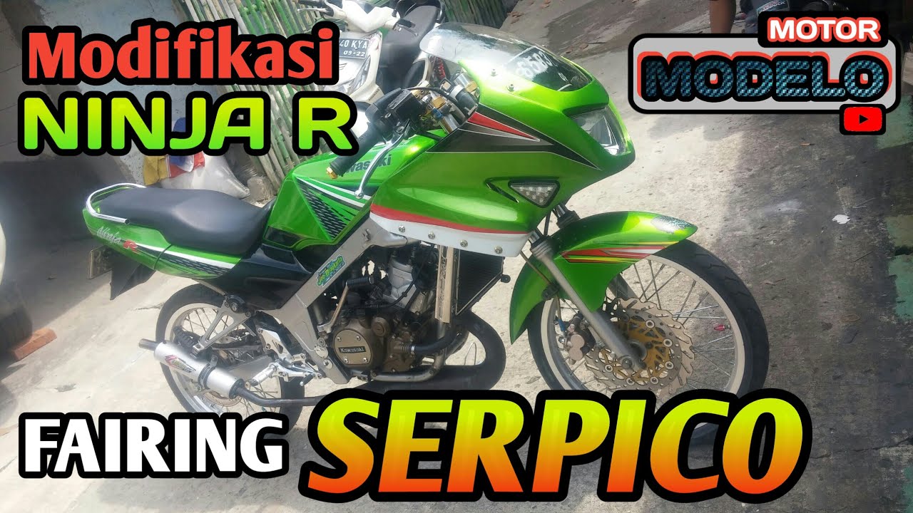 Ninja R fairing SERPICO versi kustom | modifikasi ninja | Kawasaki ...