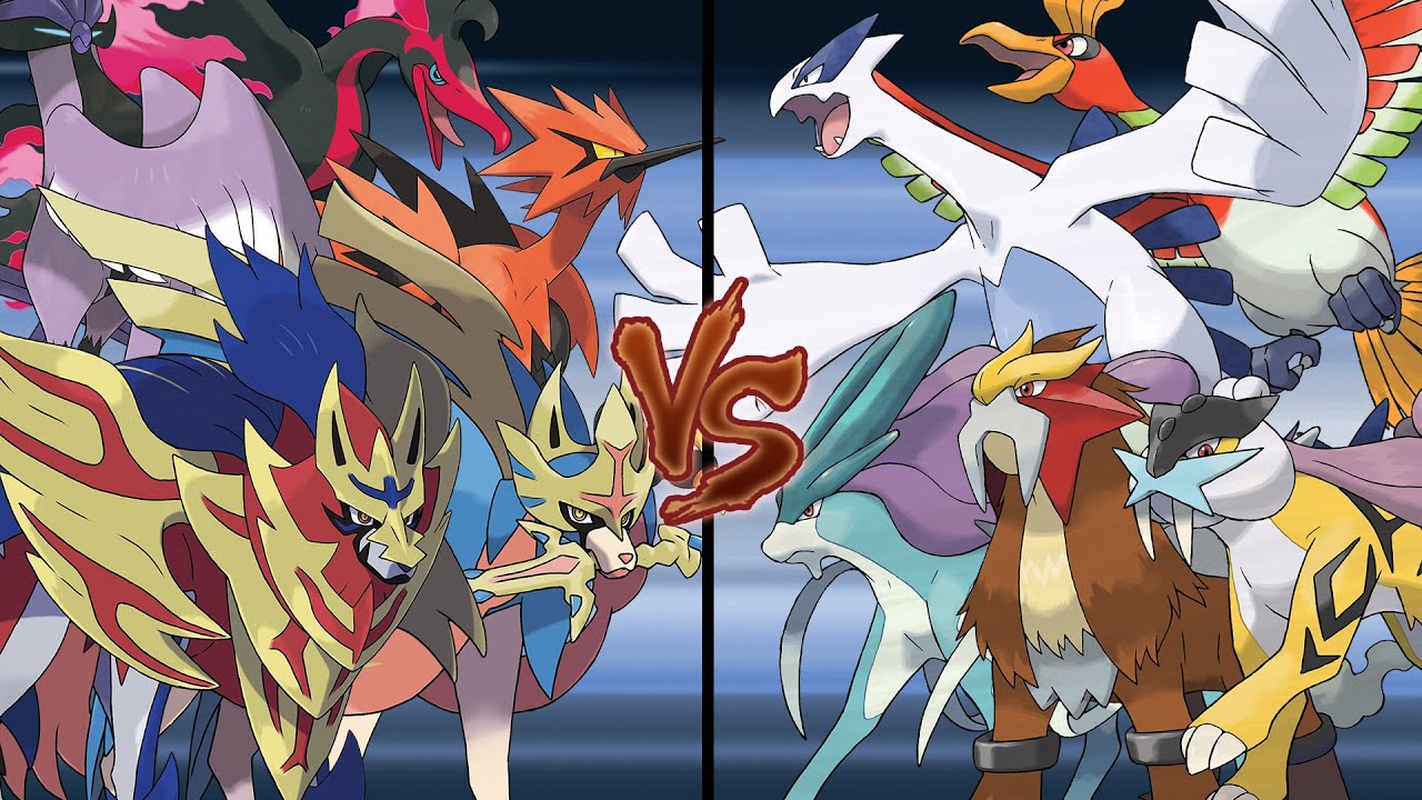 POKÉMON BATTLE LEGENDARY: GALAR LEGENDARY POKEMON Vs JOHTO LEGENDARY ...