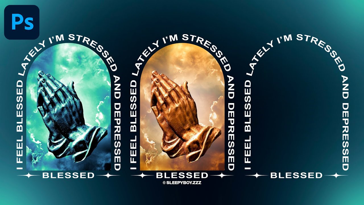 ( TUTORIAL PHOTOSHOP ) How To Create Curved Text and Graphic - YouTube