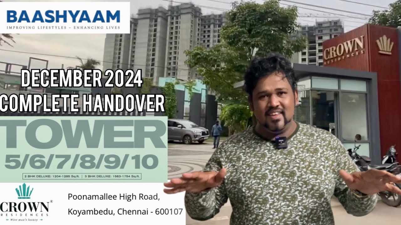 BAASHYAAM Crown Residences-Koyambedu | 2 BHK Deluxe starts from 1.17 ...