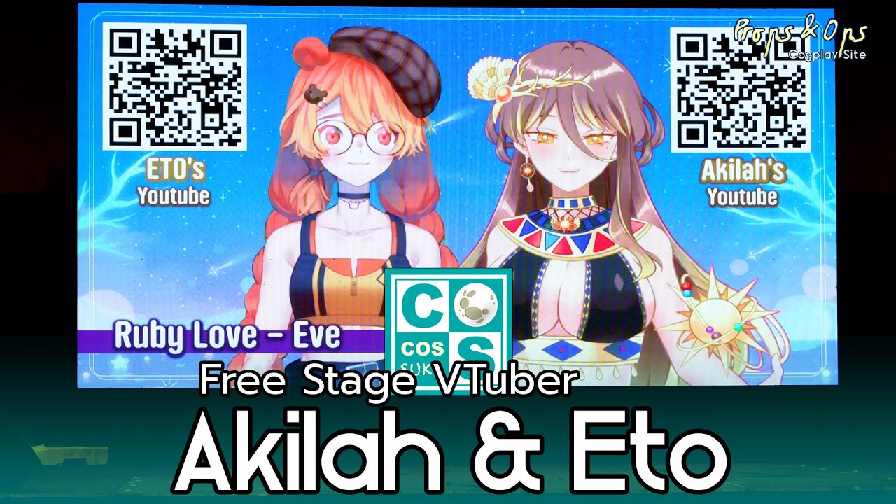 MAJINOVA Akilah & Eto | Free Stage VTuber 01 ในงาน CosCos Suki #08 Stage On! - YouTube