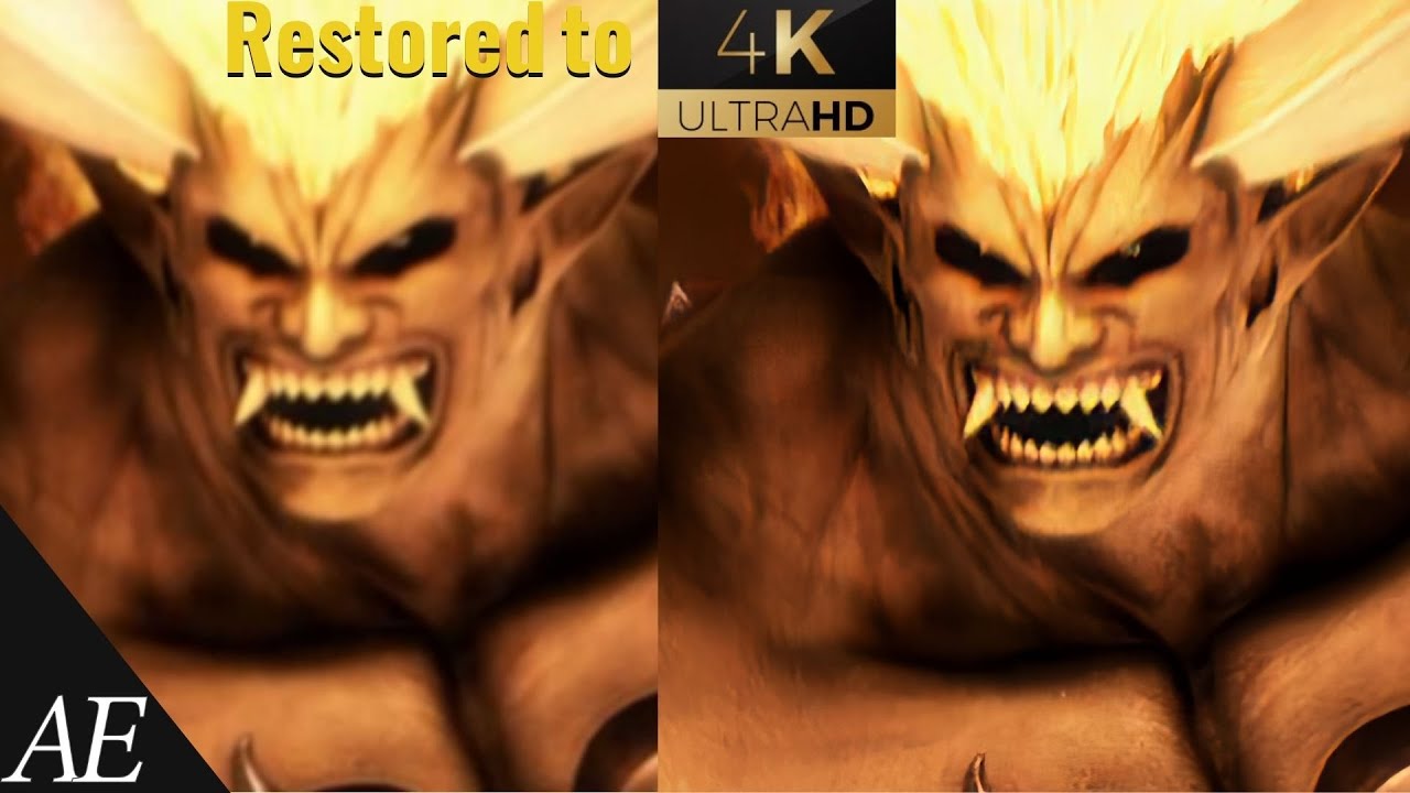 FFVII Crisis Core: Ifrit Summon 4K, 60ᶠᵖˢ (RESTORED with AI, Machine ...
