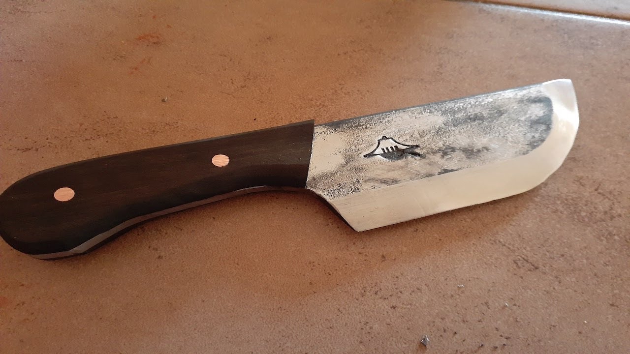 Making a Handmade knife using Stock Removal - YouTube