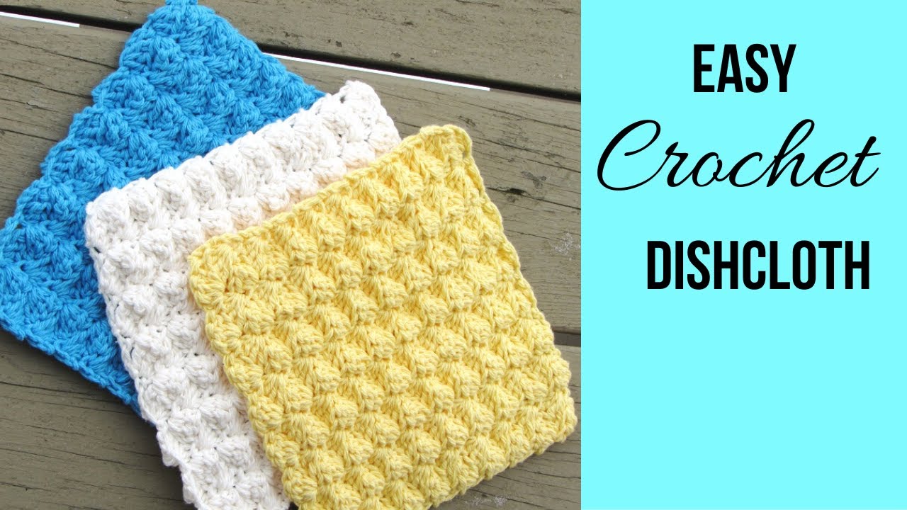 Beginner Crochet Dishcloth (Easy!) - YouTube