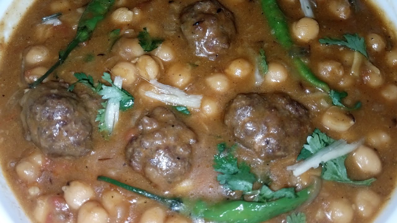 kofta chana recipe / lahori kofta chana recipe - YouTube