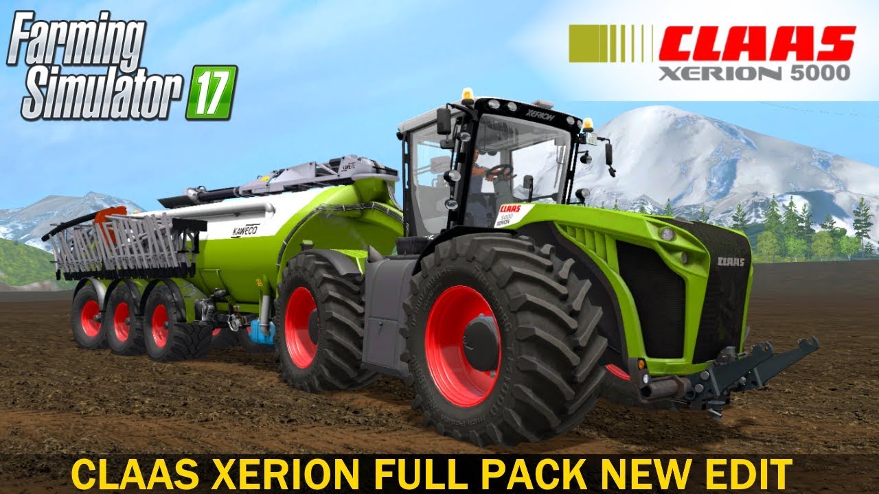 Farming Simulator 17 CLAAS XERION TRACTOR FULL PACK NEW EDIT - YouTube