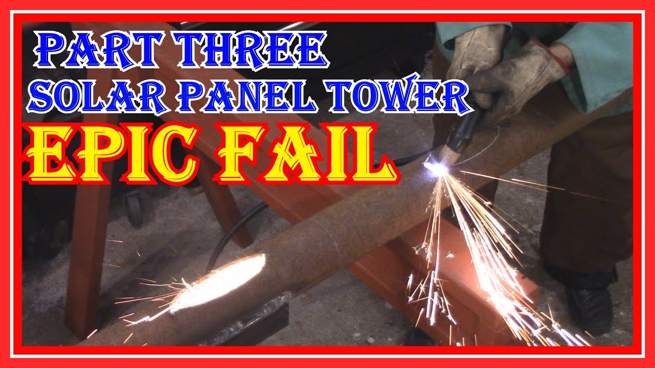 HOW TO BUILD A SOLAR PANEL TOWER/POLE FOR MY REMOTE CABIN IN THE WOODS ...