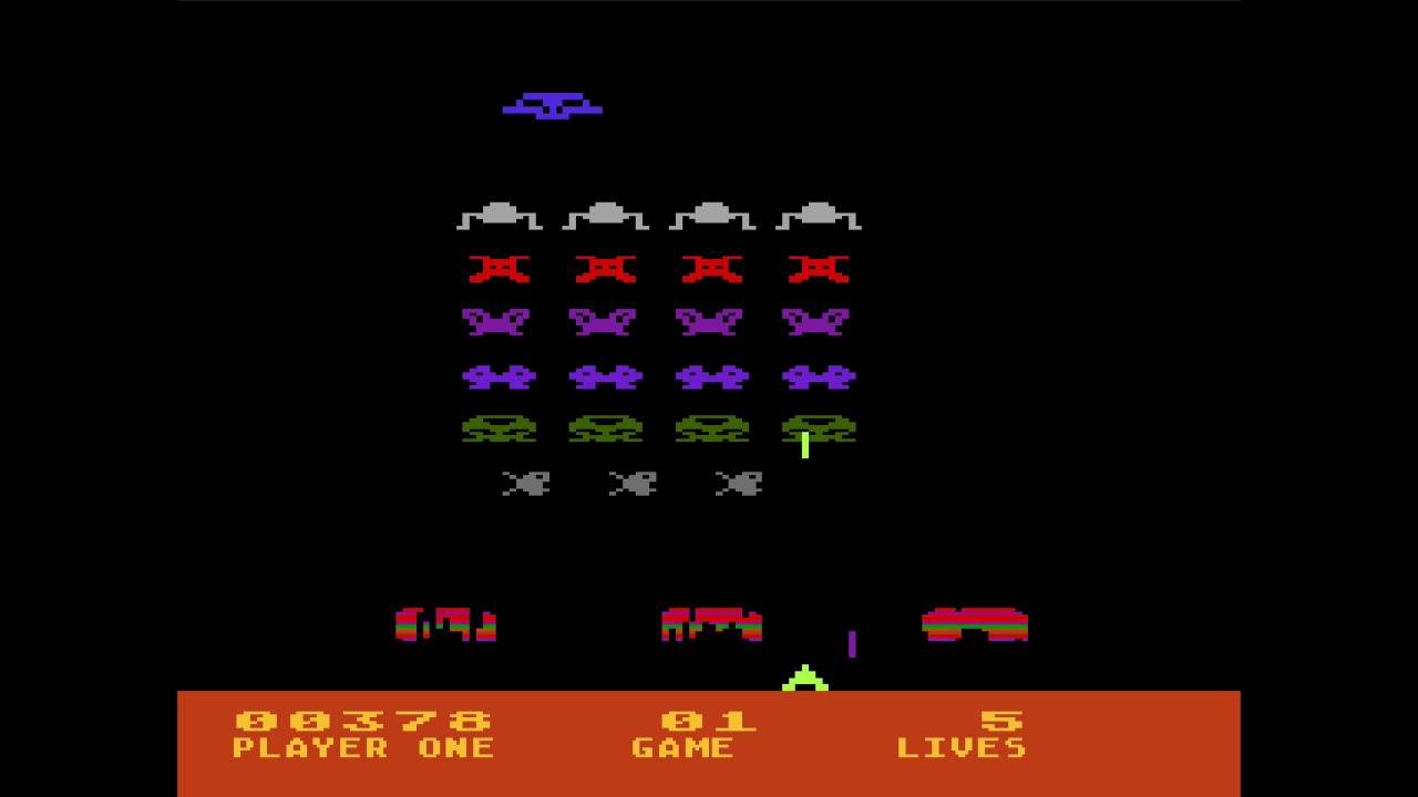 Space Invaders (Atari 5200) Gameplay - YouTube