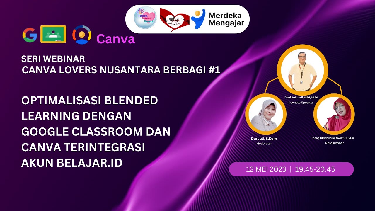 WEBINAR CANVA LOVERS NUSANTARA BERBAGI SERI # 1 - YouTube