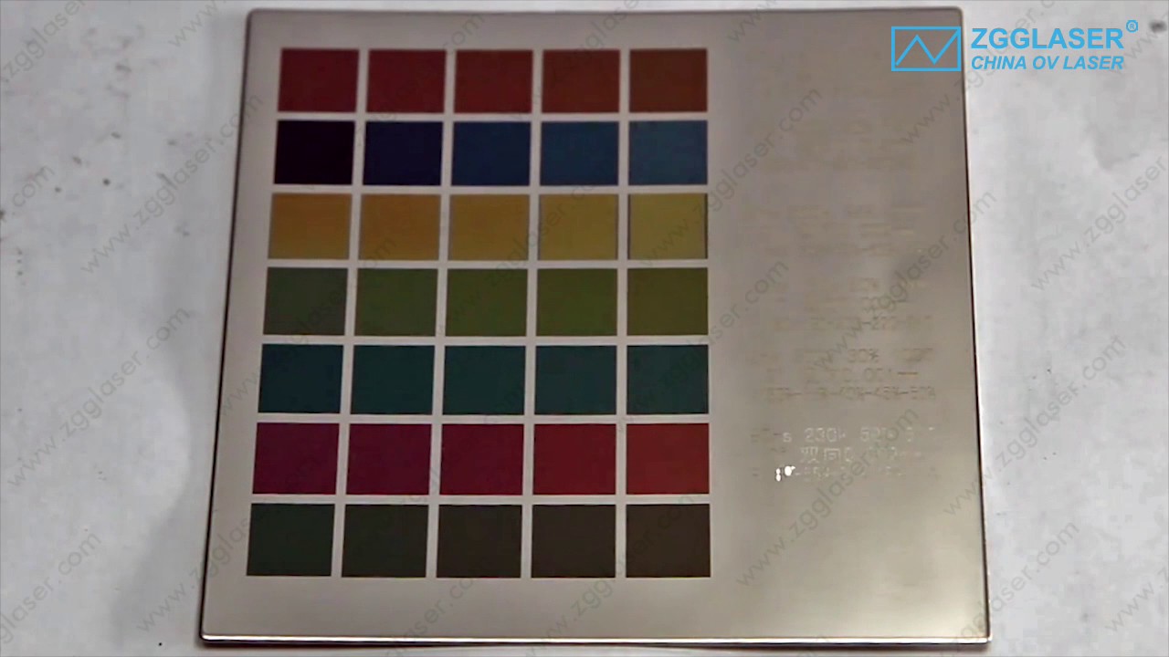 MOPA Color Fiber Laser Marking Machine for Stainless Steel Metal - YouTube