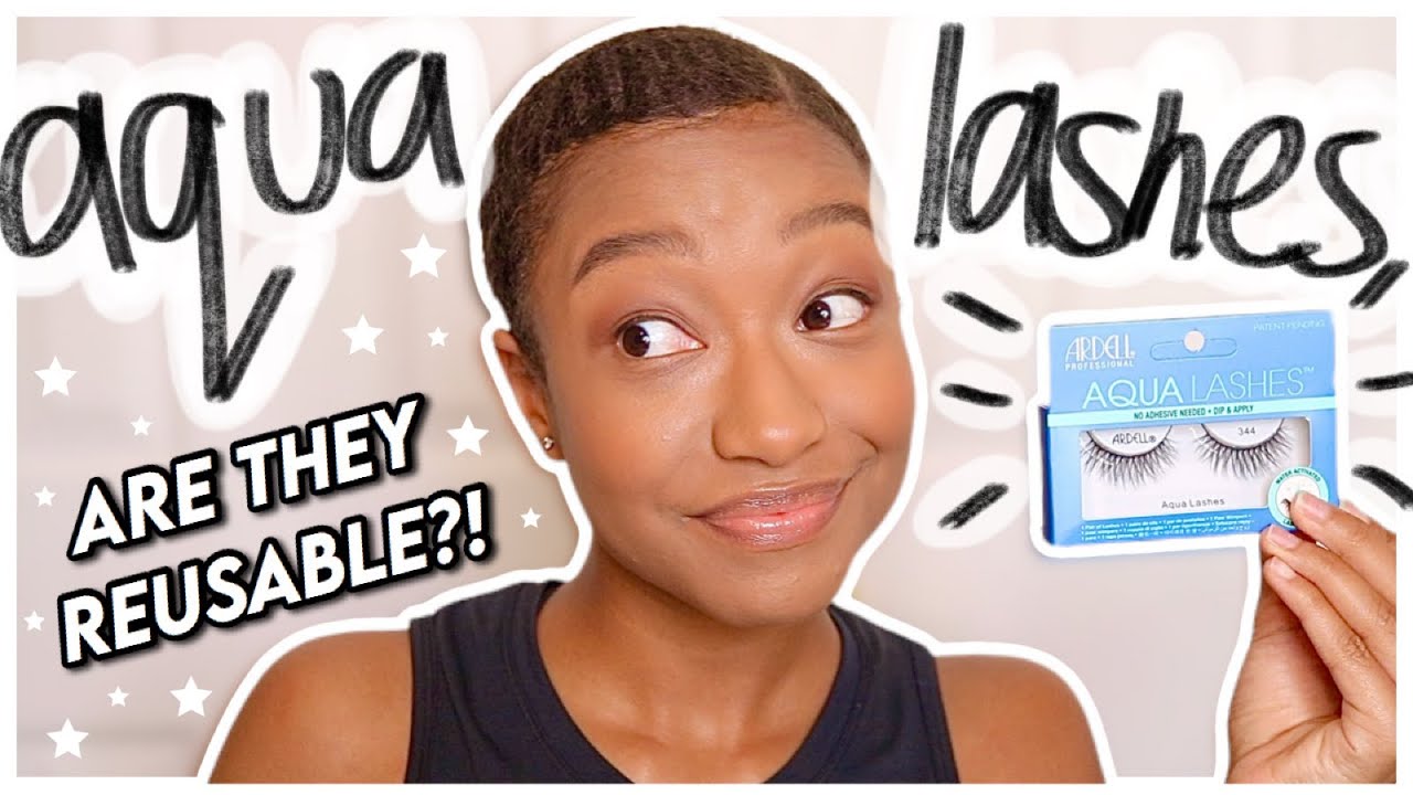 TESTING *WATER ACTIVATED* LASHES | ARE THEY REUSABLE?! | ARDELL AQUA ...