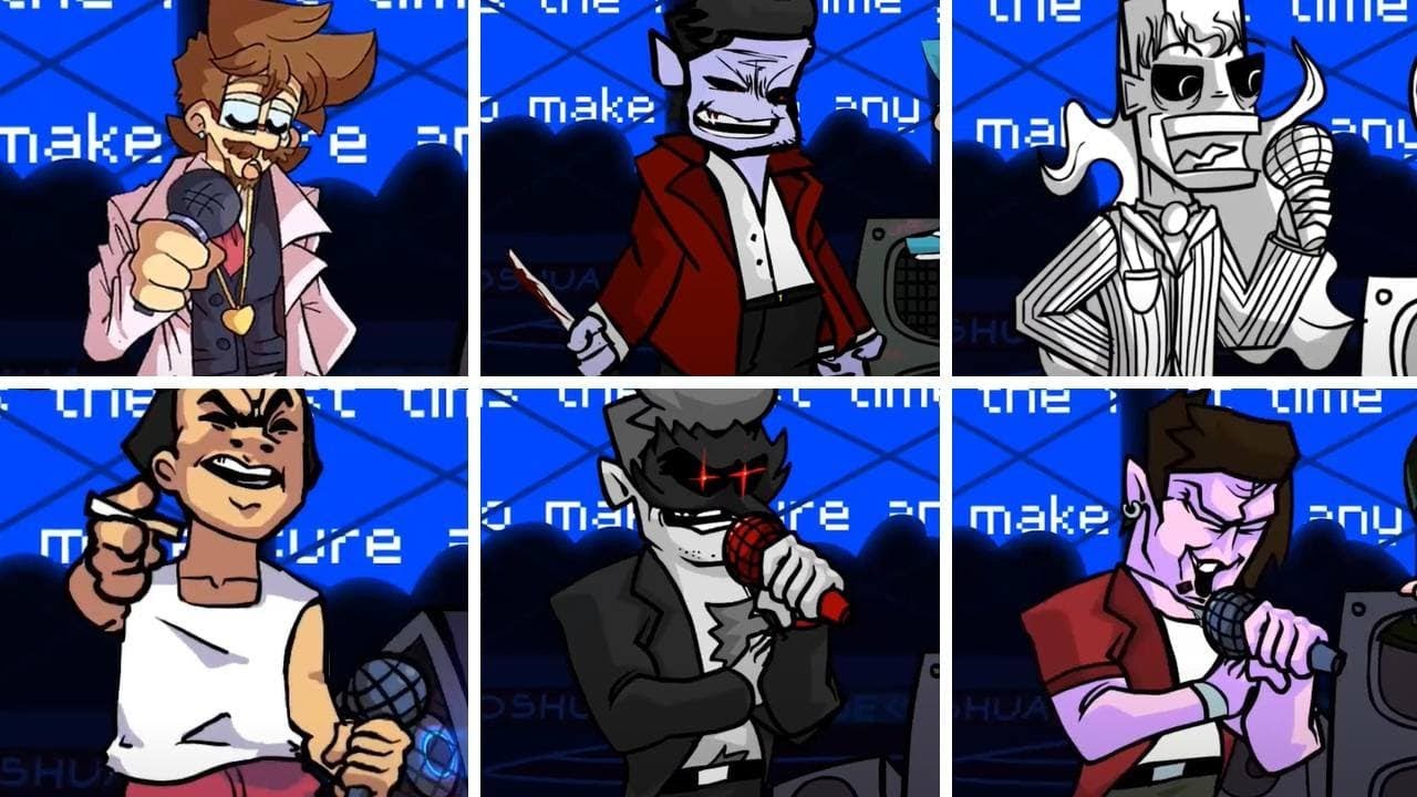 Friday Night Funkin' - Hello World but literally all of the skins are ...