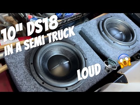 How To install NEW 10” DS18 Subs in my SEMI TRUCK 🔊 - YouTube