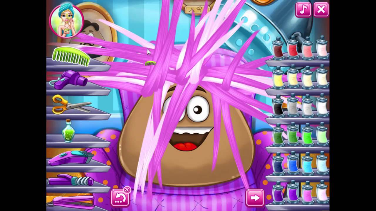 Pou Real Haircuts - YouTube