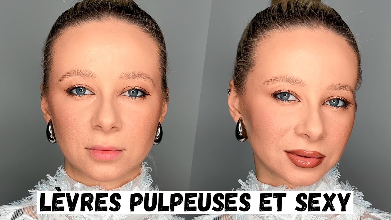 Comment avoir des lèvres pulpeuses avec du maquillage - YouTube