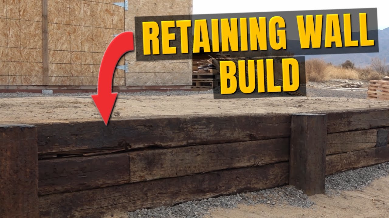 We Built a Retaining Wall for Our Next Building Pad - YouTube