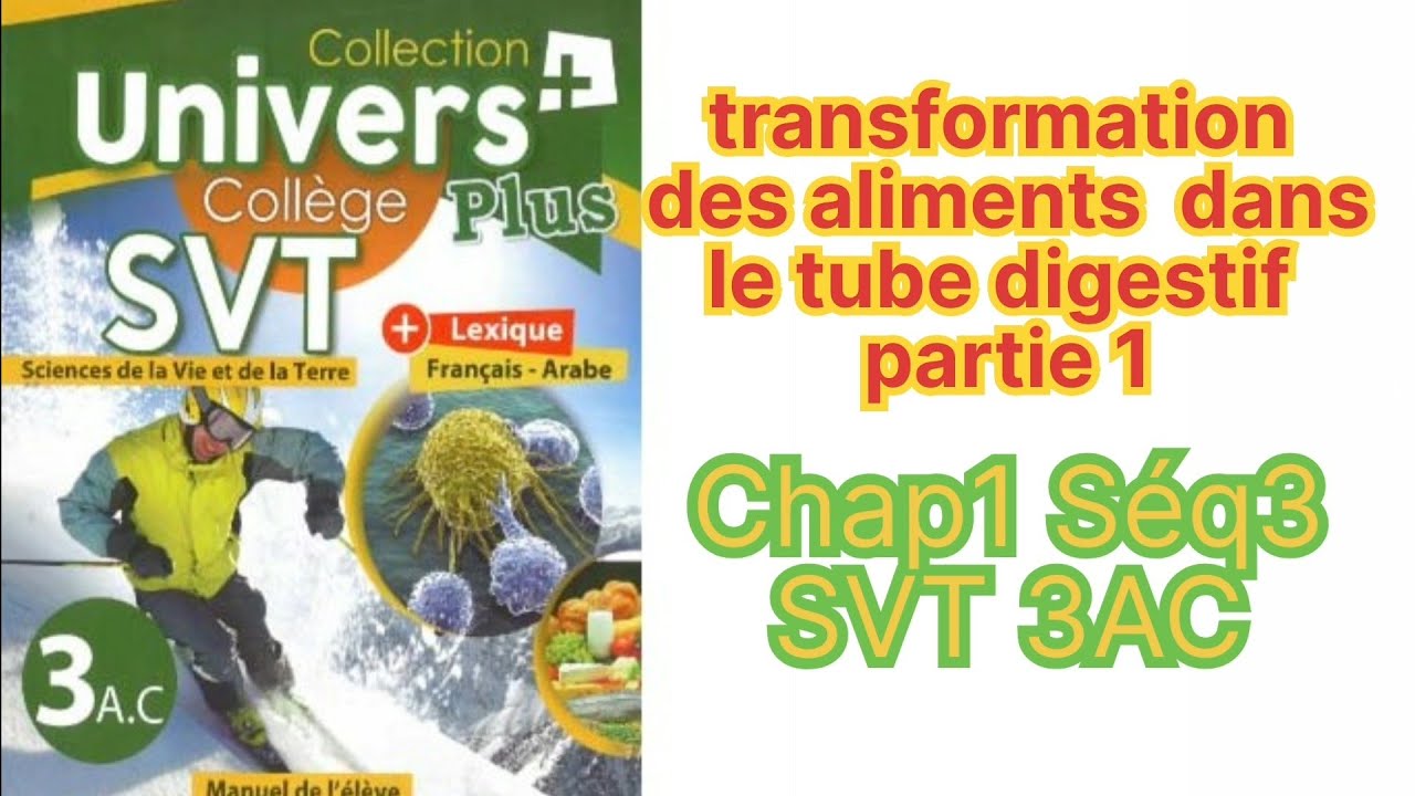Transformation des aliments dans le tube digestif ( partie1) Univers ...