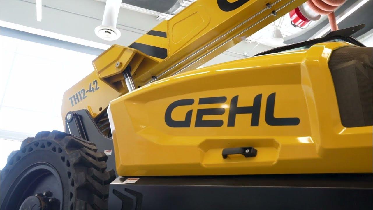 GEHL Construction Telehandler TH Series Easy Engine Access - YouTube