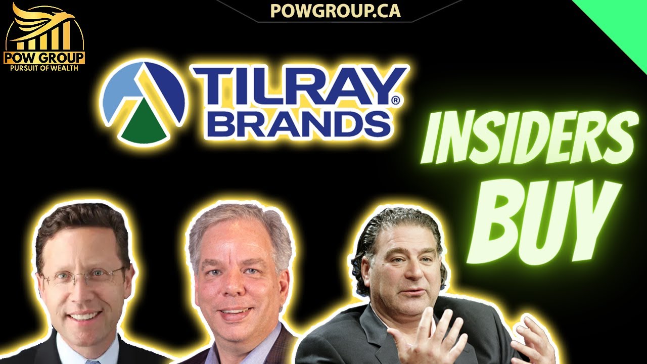 Tilray Brands Insiders Buy (Irwin Simon, Carl Merton, Mitchell Gendel ...