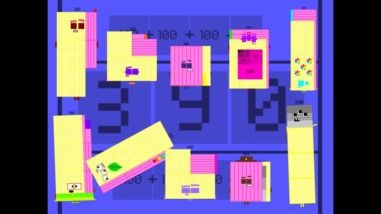 Numberblocks Retro Band 381-390 (FANMADE) - YouTube