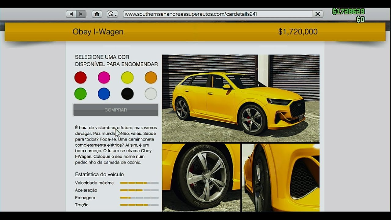 GTA V - ONLINE - CARRO NOVO OBEY I-WAGEN - XBOX SERIES S - YouTube