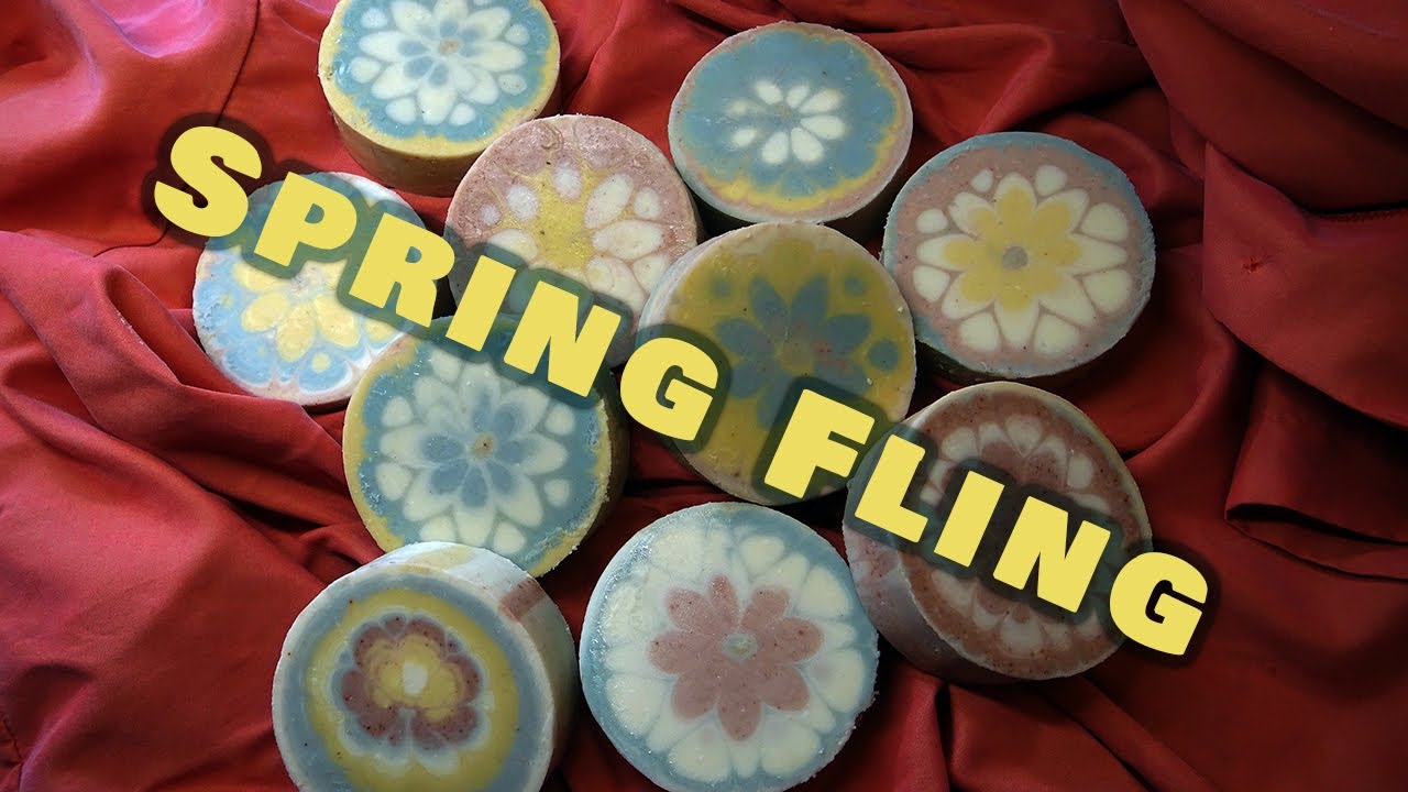 Making Spring Fling Cold Process Soap - YouTube