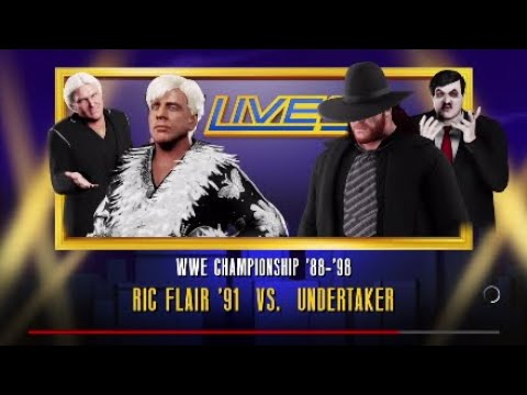 The Undertaker vs Ric Flair: WWF Championship (WWE2k18 Gameplay) - YouTube