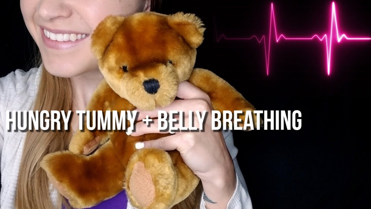Comforting Hungry Tummy + Belly Breathing & Soft Whispers [ASMR] - YouTube