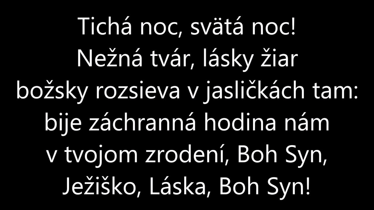 Ticha noc s textom - YouTube