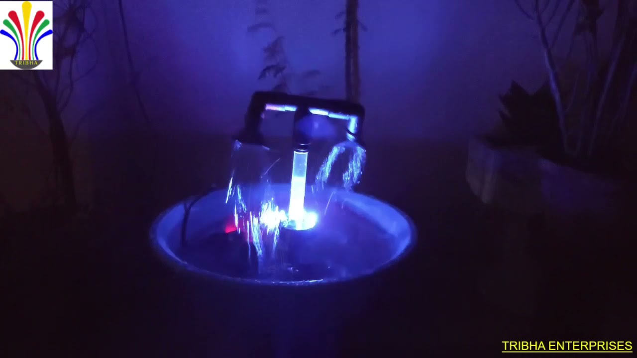 INDOOR ROTATING FOUNTAIN - YouTube