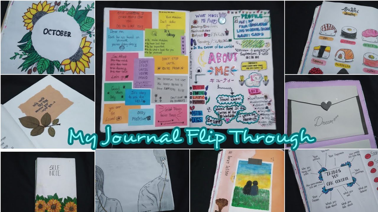 My Journal Flip Through 2021 | My personal diary review | personal ...