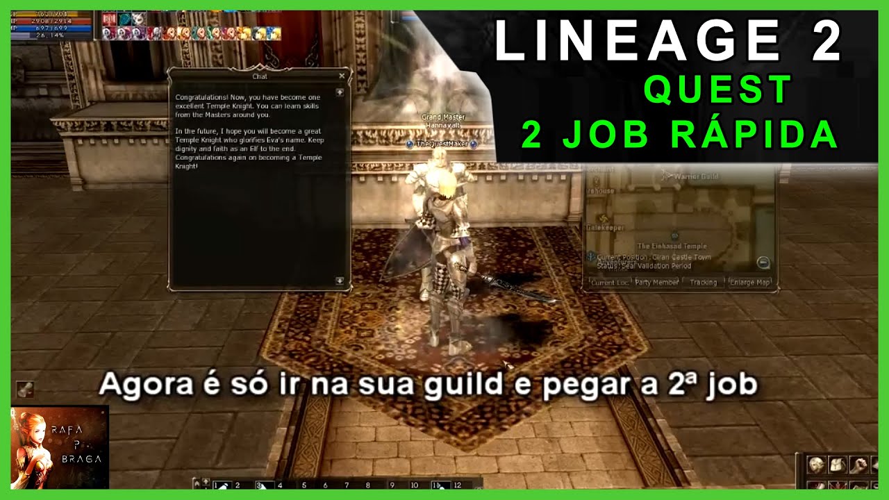Lineage 2 - Quest da 2ª classe [job] (Good Work's Reward) Level 39 ...