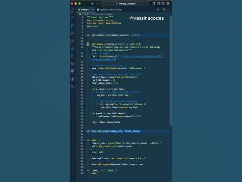 A simple script to scrape op mangas with python bs4 and requests. #webscraping #codingtutorials ...