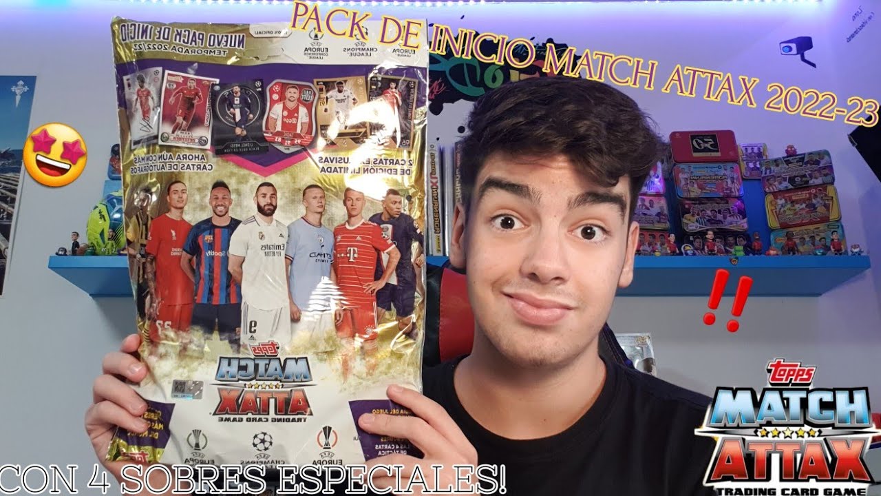 PACK DE INICIO MATCH ATTAX TEMPORADA 2022-23 CON 4 SOBRES + TABLERO ...
