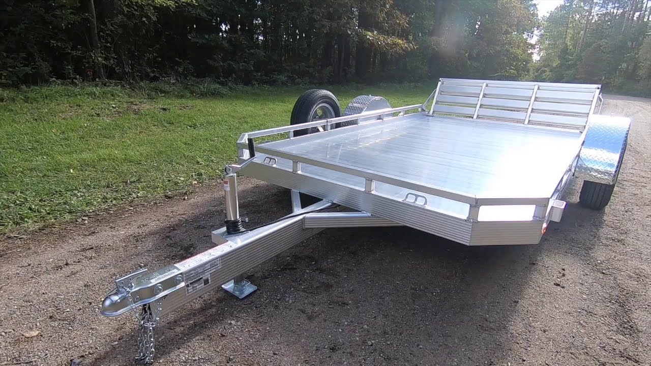 All Aluminum Legend Utility Gate Open Trailer - YouTube