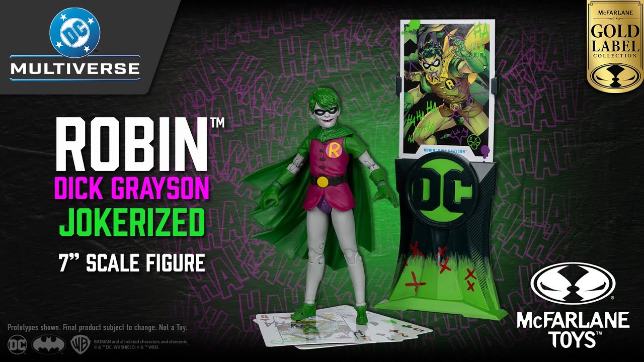 NEW DC Multiverse™ Robin™ (Dick Grayson) Jokerized 7" Scale Figure GL ...