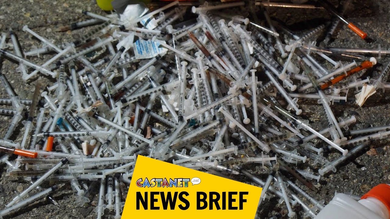 Colossal pile of needles dumped - YouTube