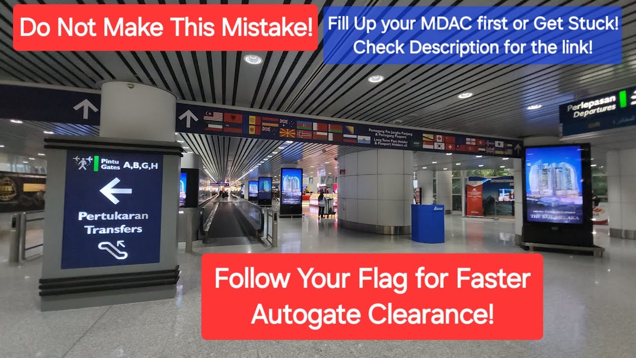 Arrival Immigration Autogate Baggage Kuala Lumpur International Airport ...