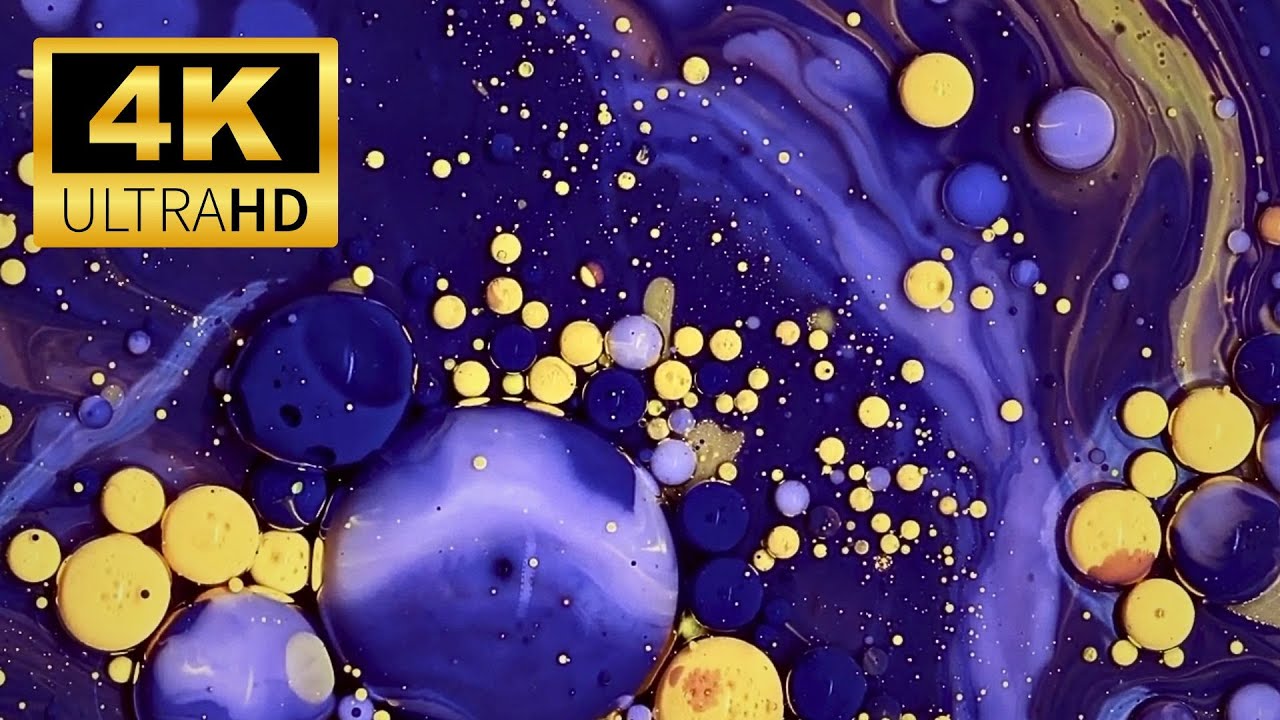 Abstract Liquid Sphere! 11 Hours 4K Satisfying Video! Relaxing Music ...
