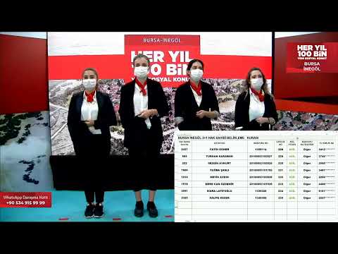 ''100 Bin Yeni Sosyal Konut Projesi” kapsamında Bursa İnegöl kurası başlıyor.