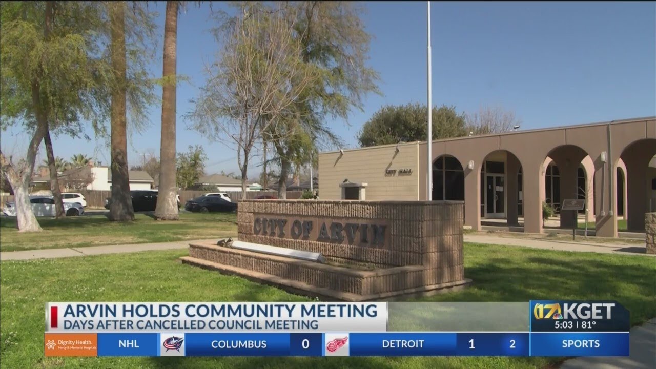 Arvin holds community meeting days after canceled council meeting - YouTube