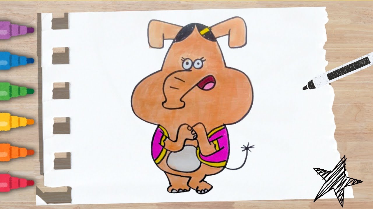 How to Draw Piya Step by Step || Oggy and the Cockroaches - YouTube