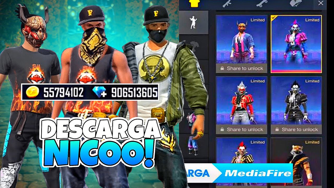 🤑COMO DESCARGAR Y USAR NICOO SKIN GRATIS FREE FIRE/ACTUALIZADO 2021 APK ...