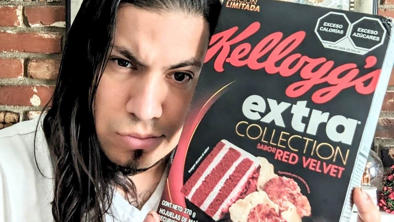 Kellogg's Extra Red Velvet Cereal Review - YouTube