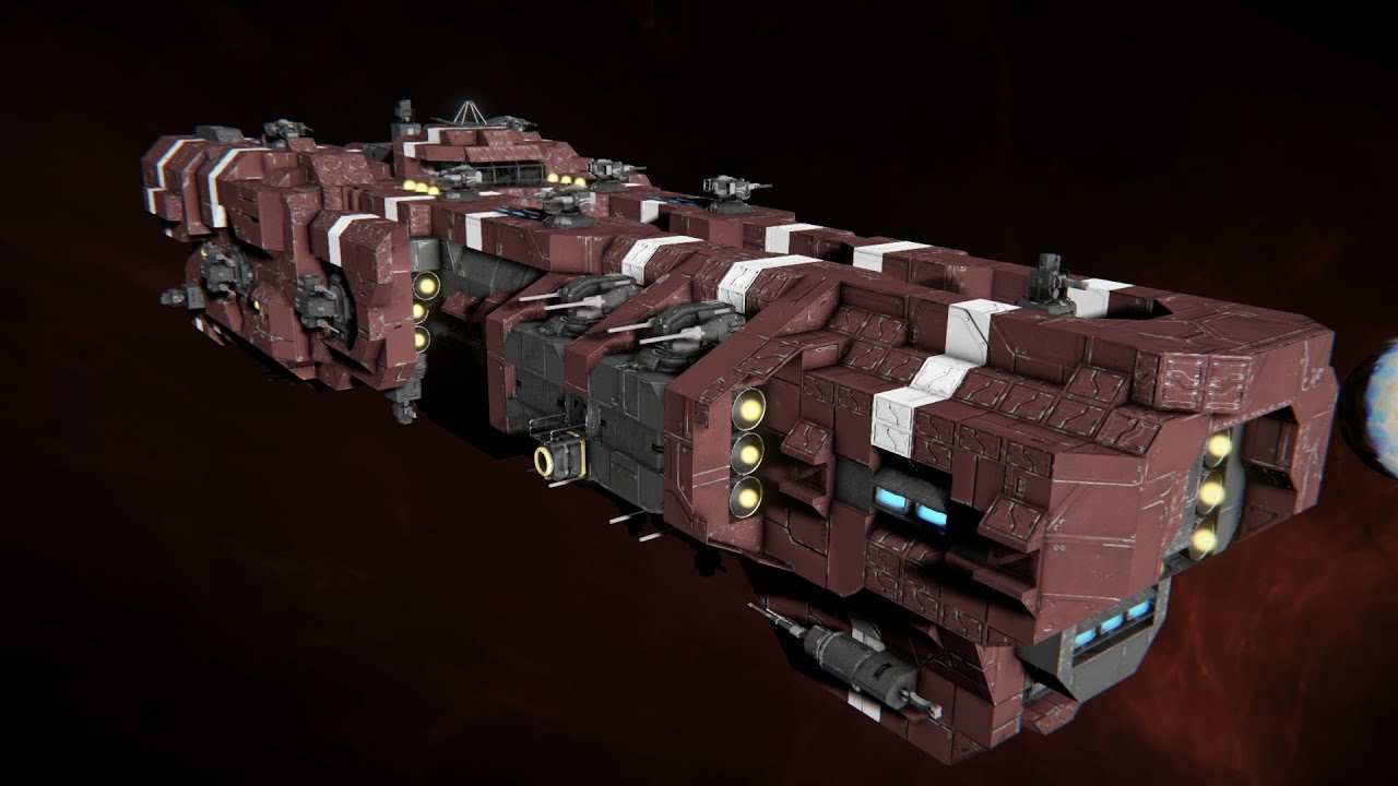 IOT - Heavy Cruiser 'Crusader' - Space Engineers Ship Review - YouTube