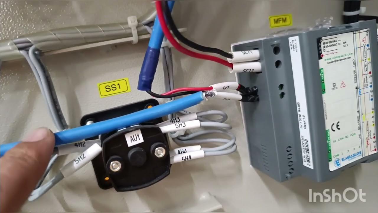 RS 485 Wiring on Energy Meter and IoT Device for Energy Monitoring Systm - YouTube